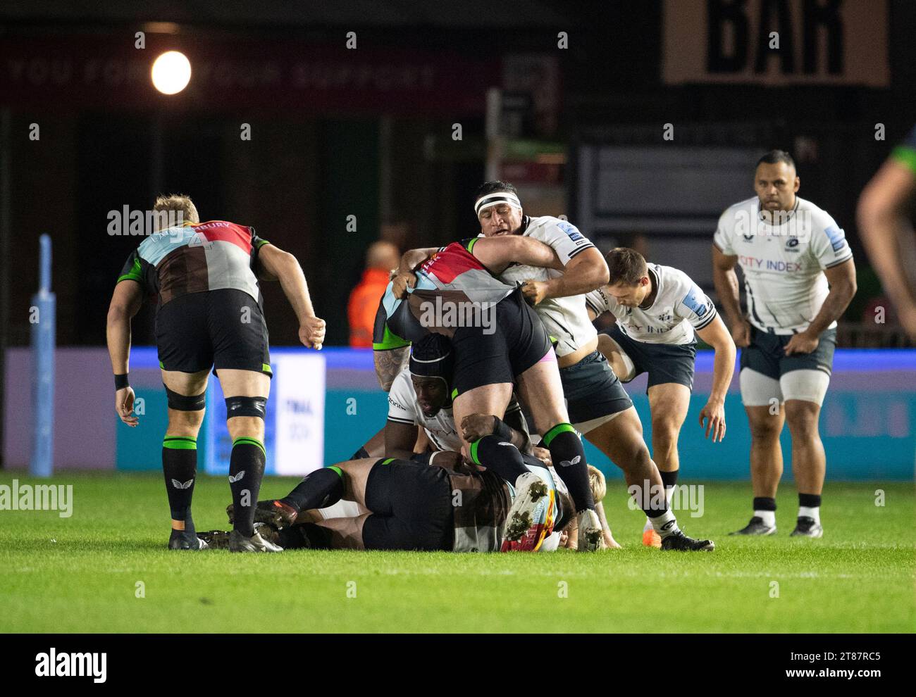 Mako Vunipola of Saracens in action during the Gallagher Premiership ...