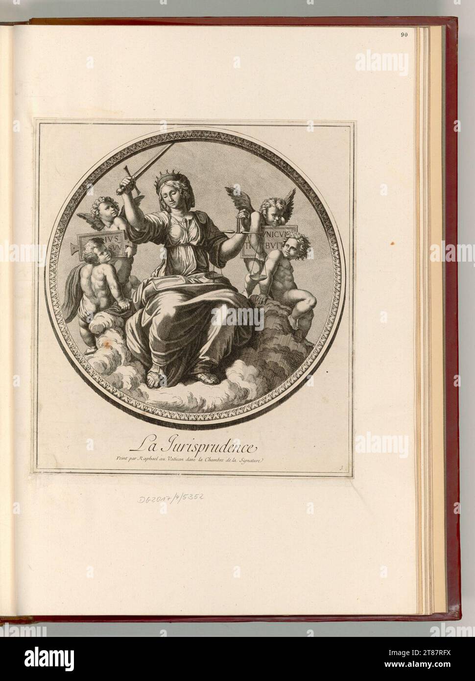 unbestimmt (Engraver) Jurisprudence (Rundbild). Copper engraving ...