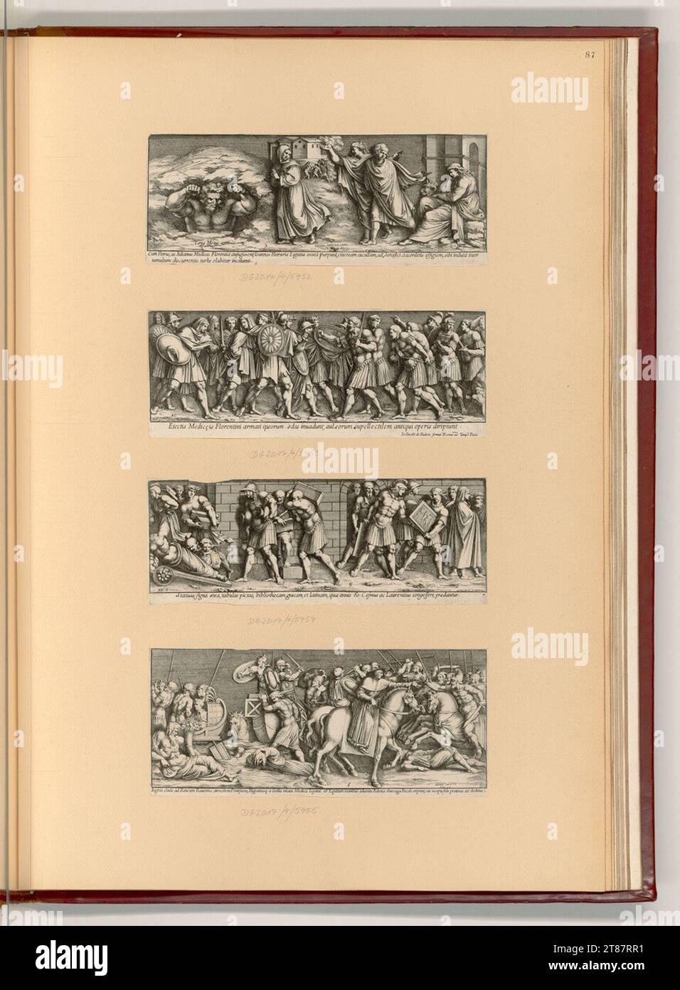 Pietro Santo Bartoli (Engraver) Scenes from the life of Giovanni de ...