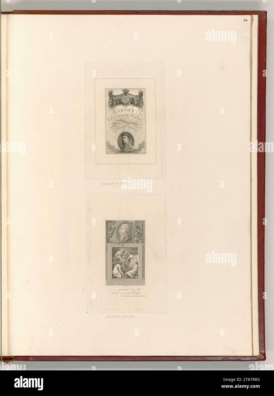 unbestimmt (Engraver) Title sheet with portrait; Allegorical ...