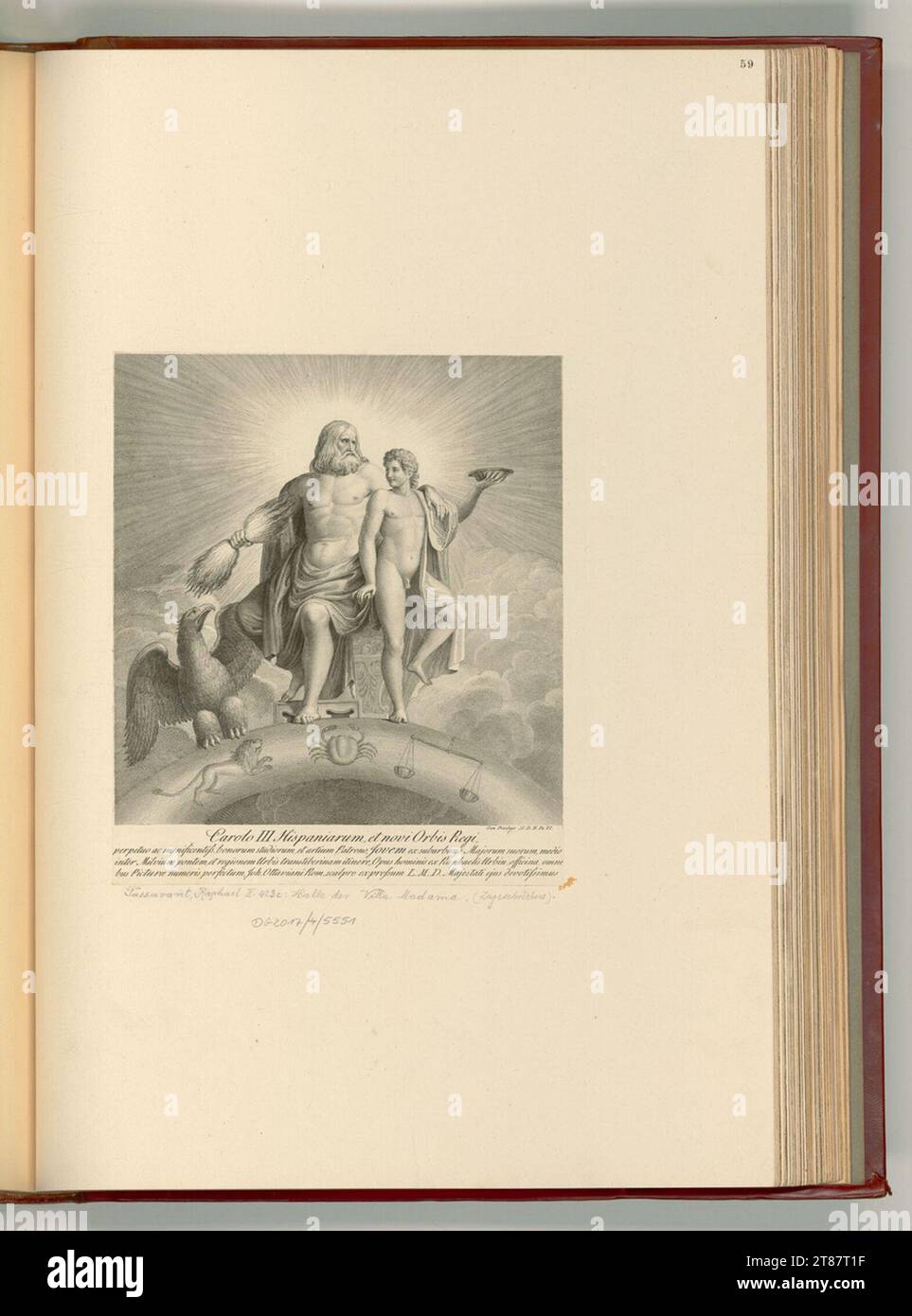 Giovanni Ottaviani (Engraver) Jupiter unds ganymed. Copper engraving ...