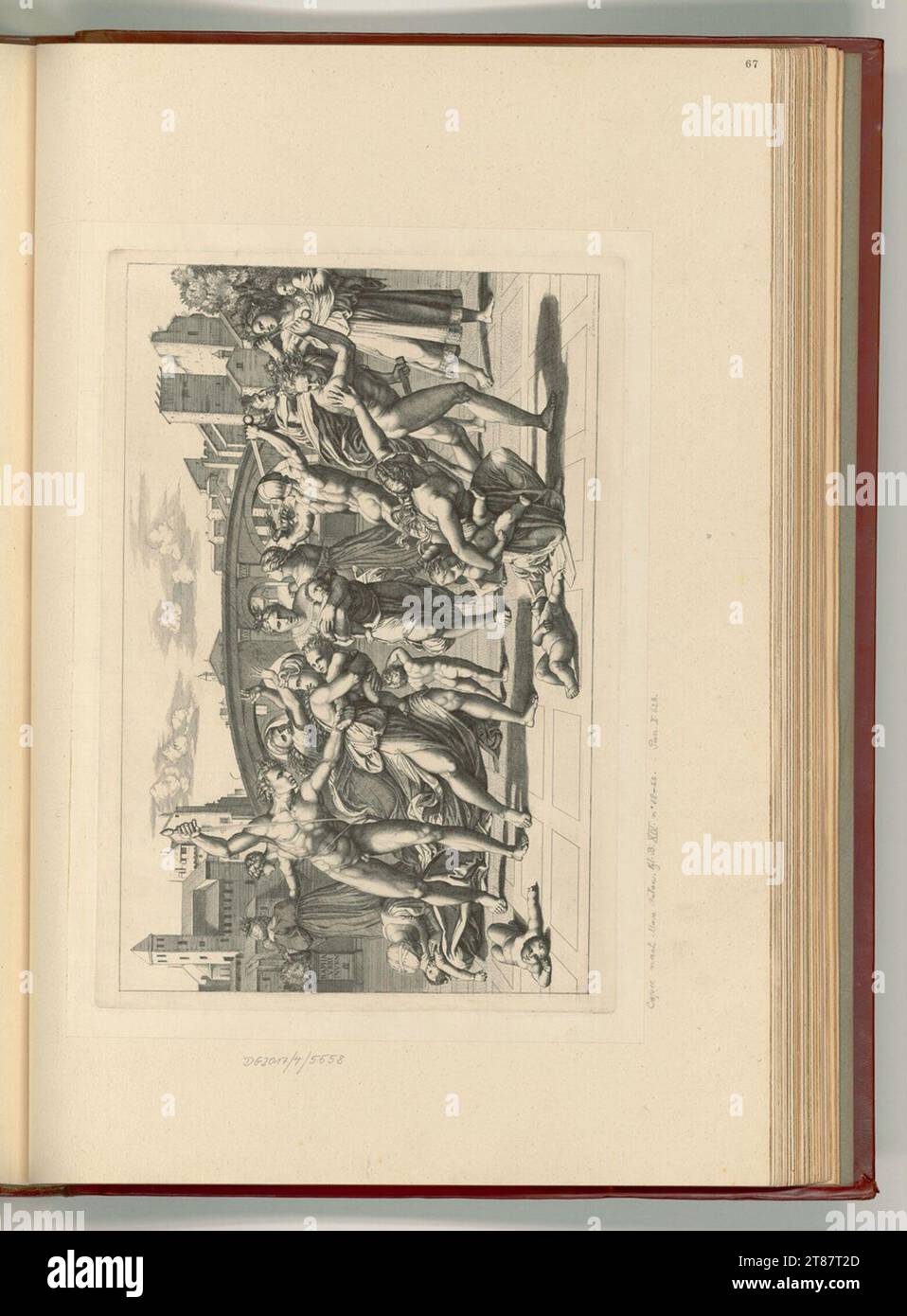 Marcantonio Raimondi Bethlehemitic children's murder. Copper engraving ...