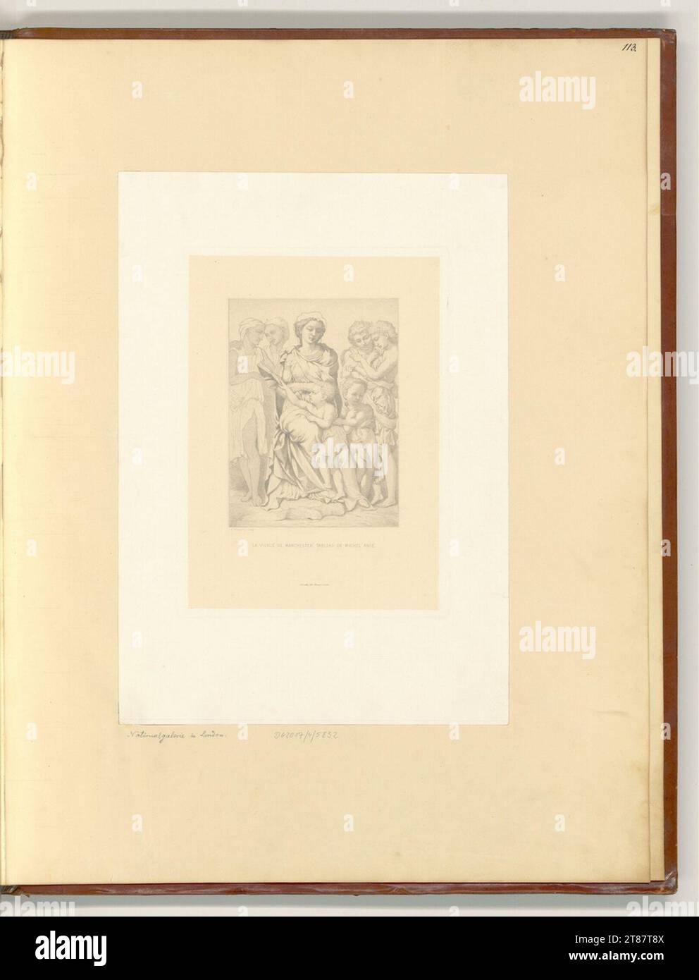 A. François (Engraver) The Virgin of Manchester, Table of Michel Ange ...