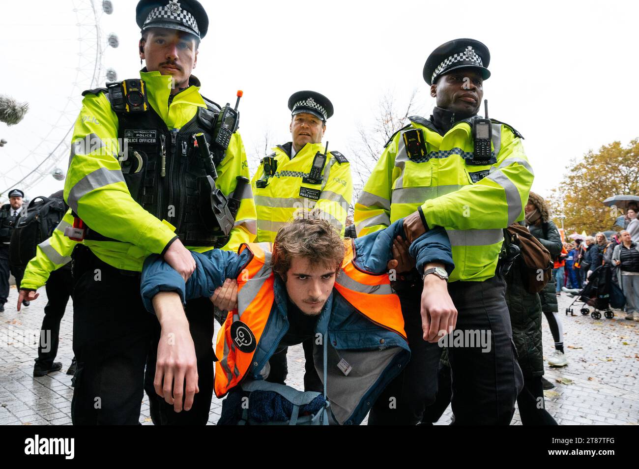 Protester arrested uk climate hi-res stock photography and images - Alamy