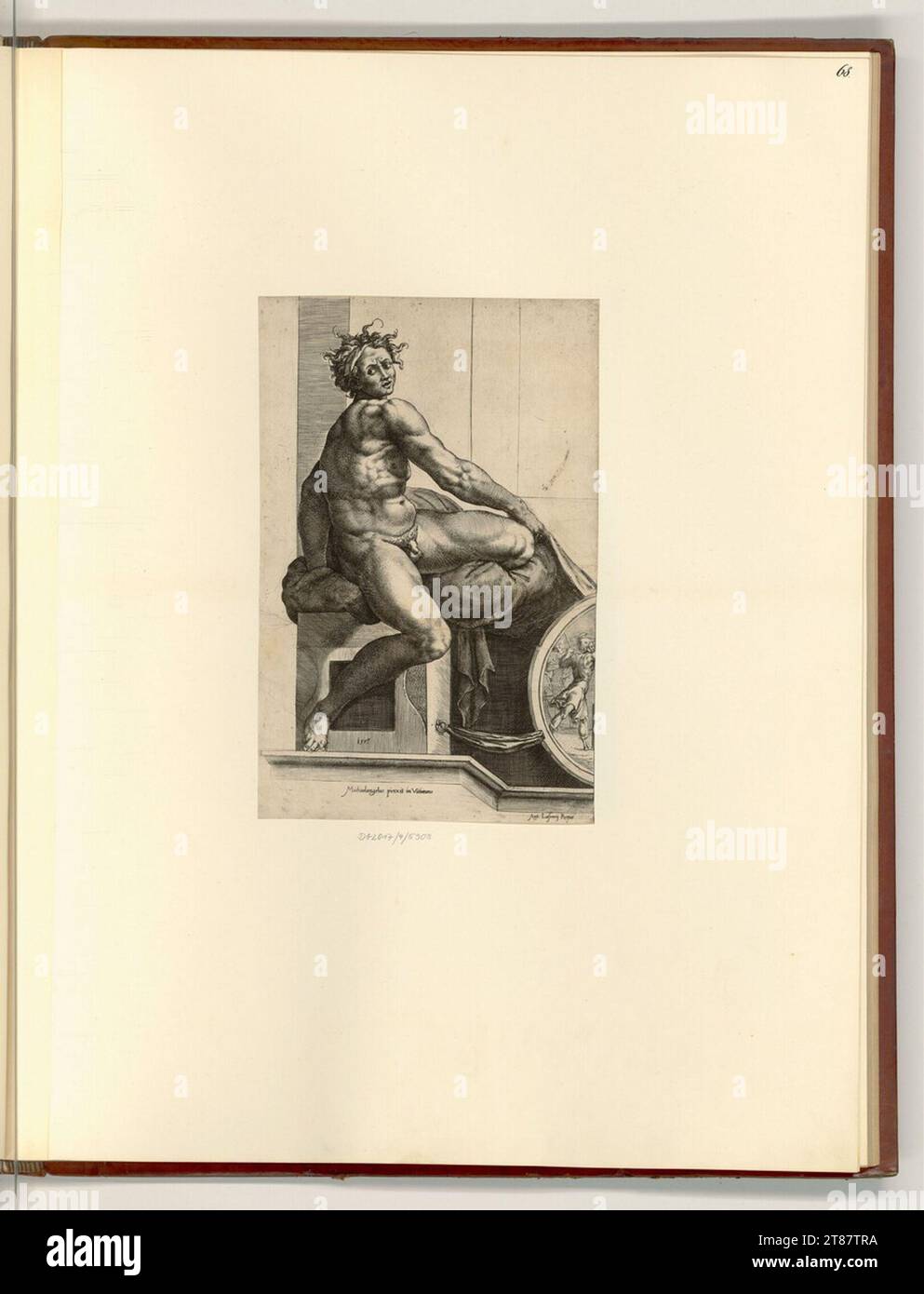 Cherubino Alberti (Engraver) Slave (Sistine chapel). Copper engraving ...