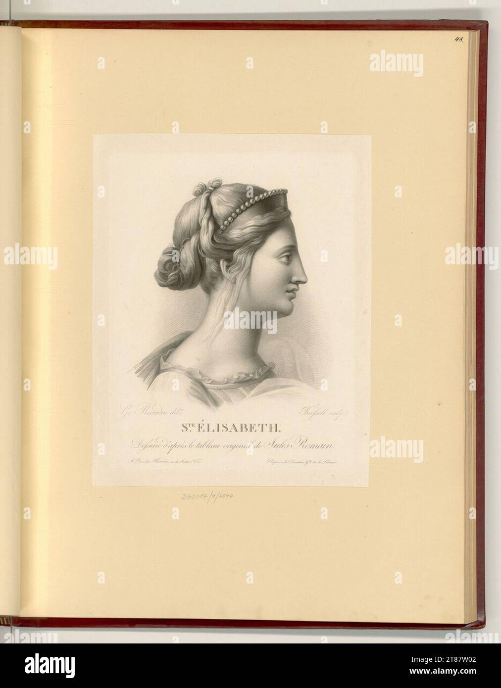 Christian Forssell (Engraver) Ste. Elisabeth. Pencil 1790-1852 , 1790/ ...