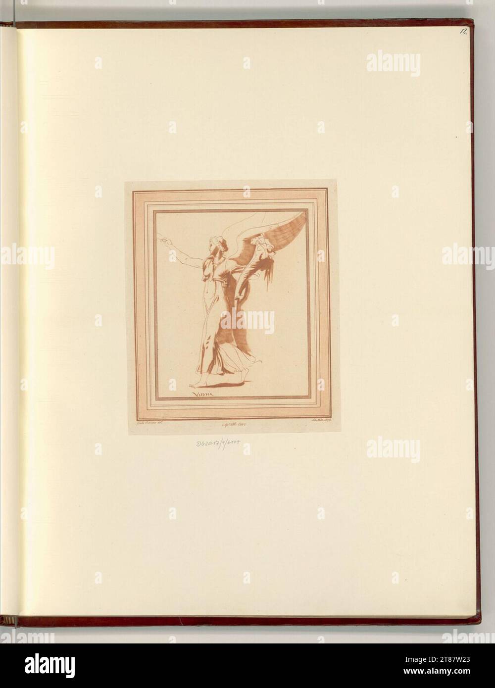 Simon Watts (Engraver) Victoria with cornucopia. Etching, sound plate ...