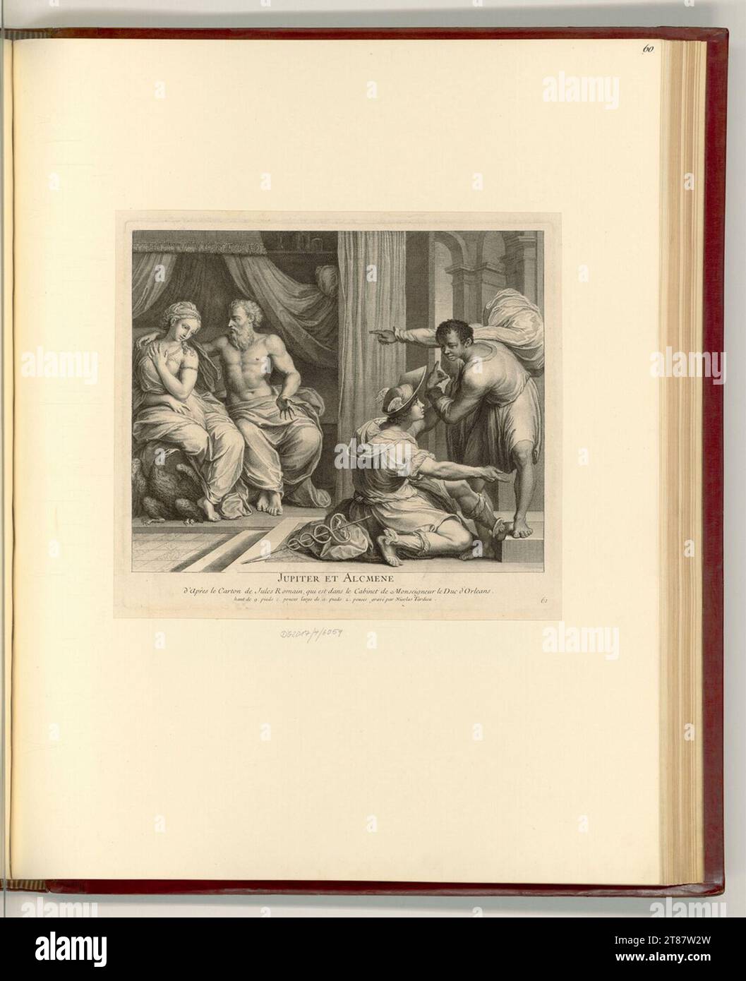 Jacques Nicholas Tardieu Filius (Engraver) Jupiter et alcmene. Copper ...