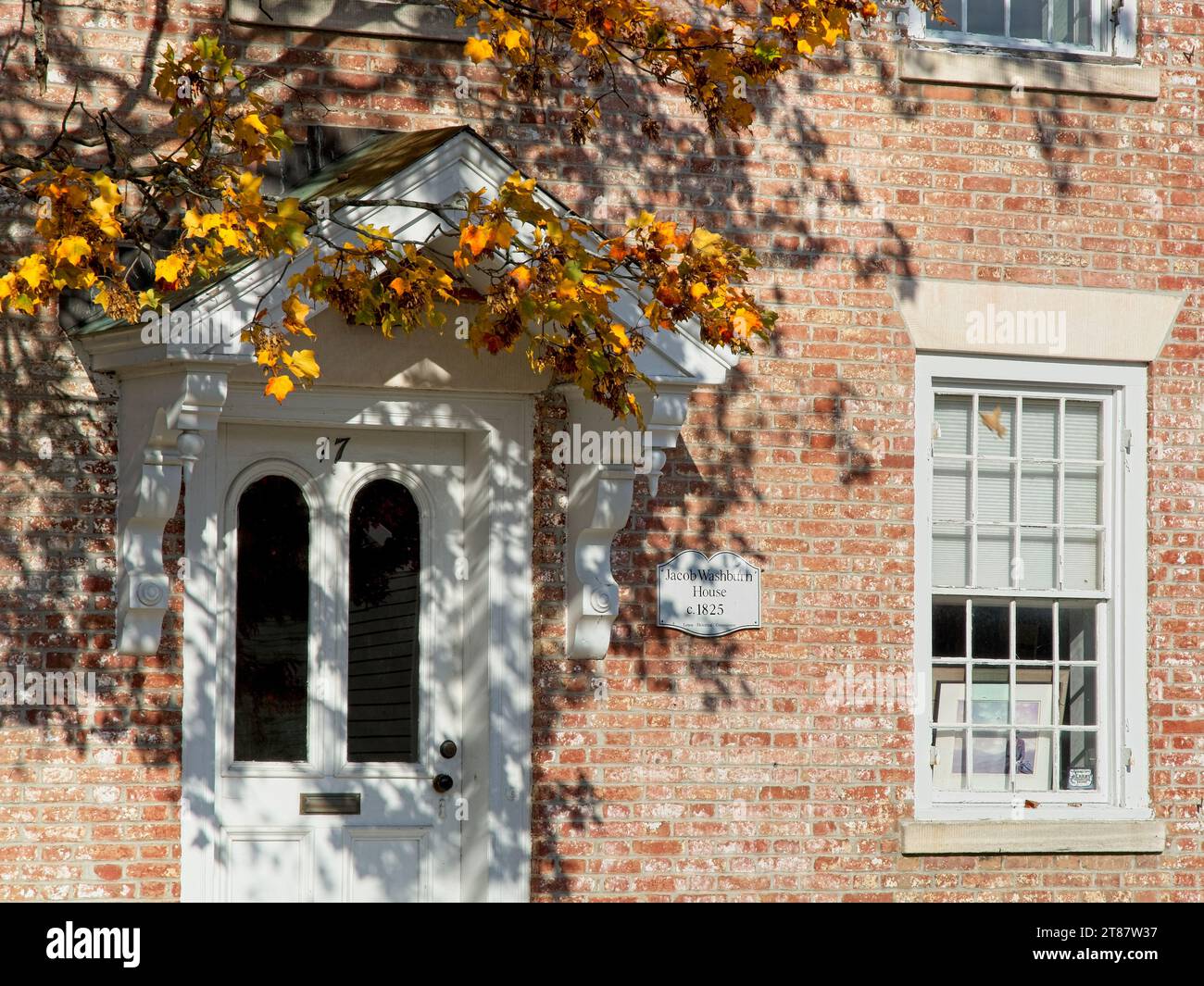 Federal style brick 1825 Jacob Washburn house in Lenox Massachusetts ...