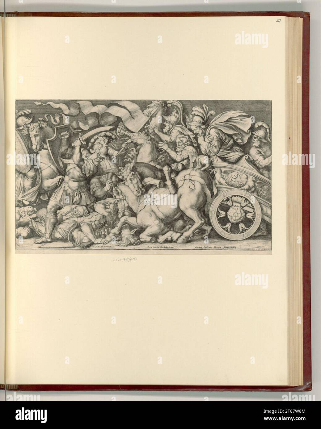 Pietro Santo Bartoli (Engraver) Ancient fight scene. etching 1650-1700 ...