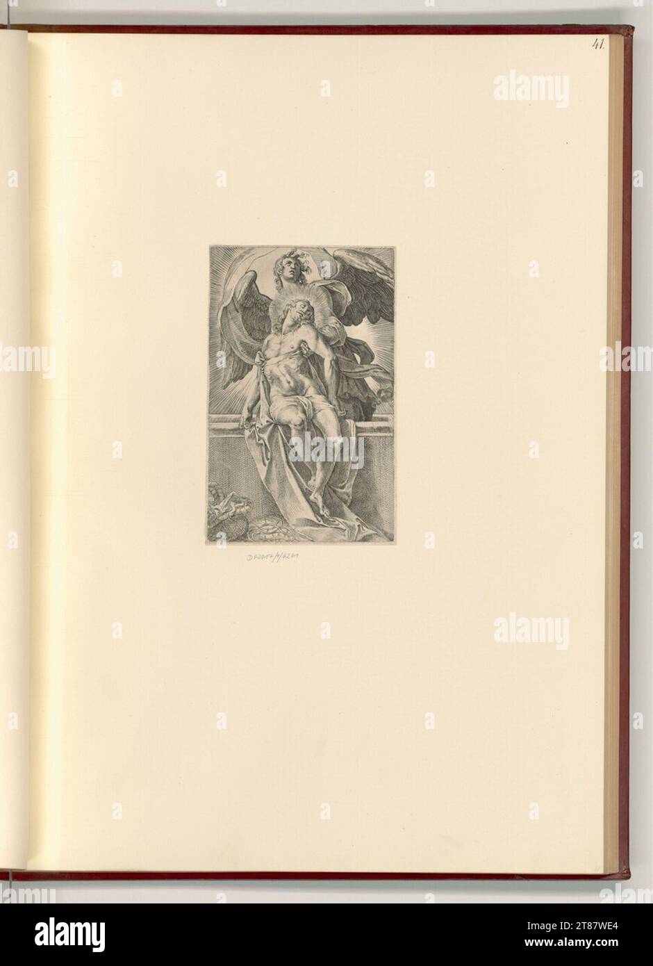 unbestimmt (Engraver) Leich name Christ kept by an angel. etching Mitte ...