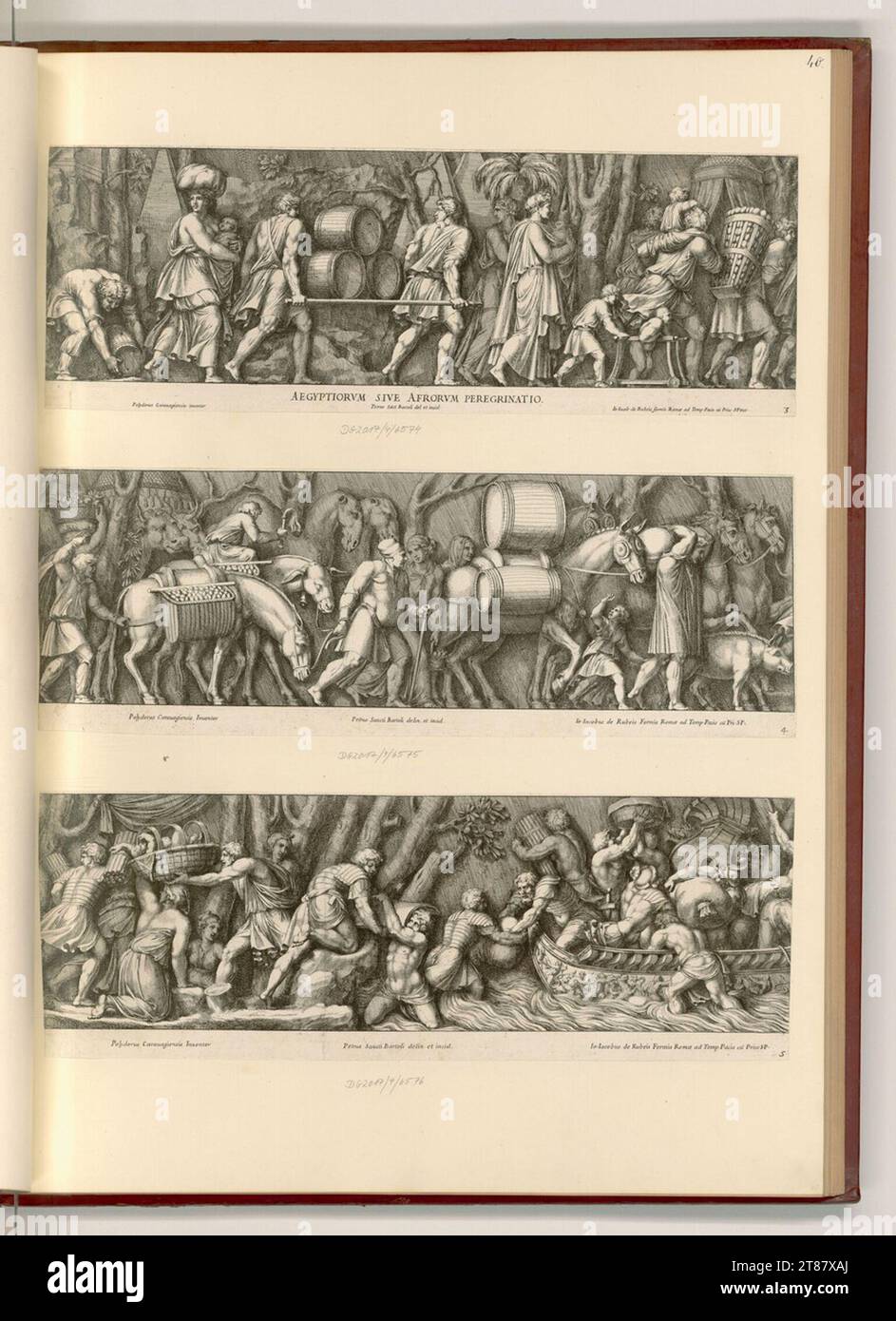 Pietro Santo Bartoli (Engraver) Fries representations at the Palazzo ...