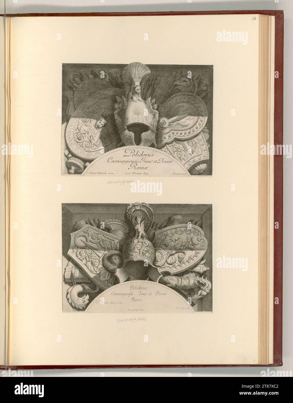 René Lochon (Engraver) Trophies. Copper engraving print 1651 , 1651 ...