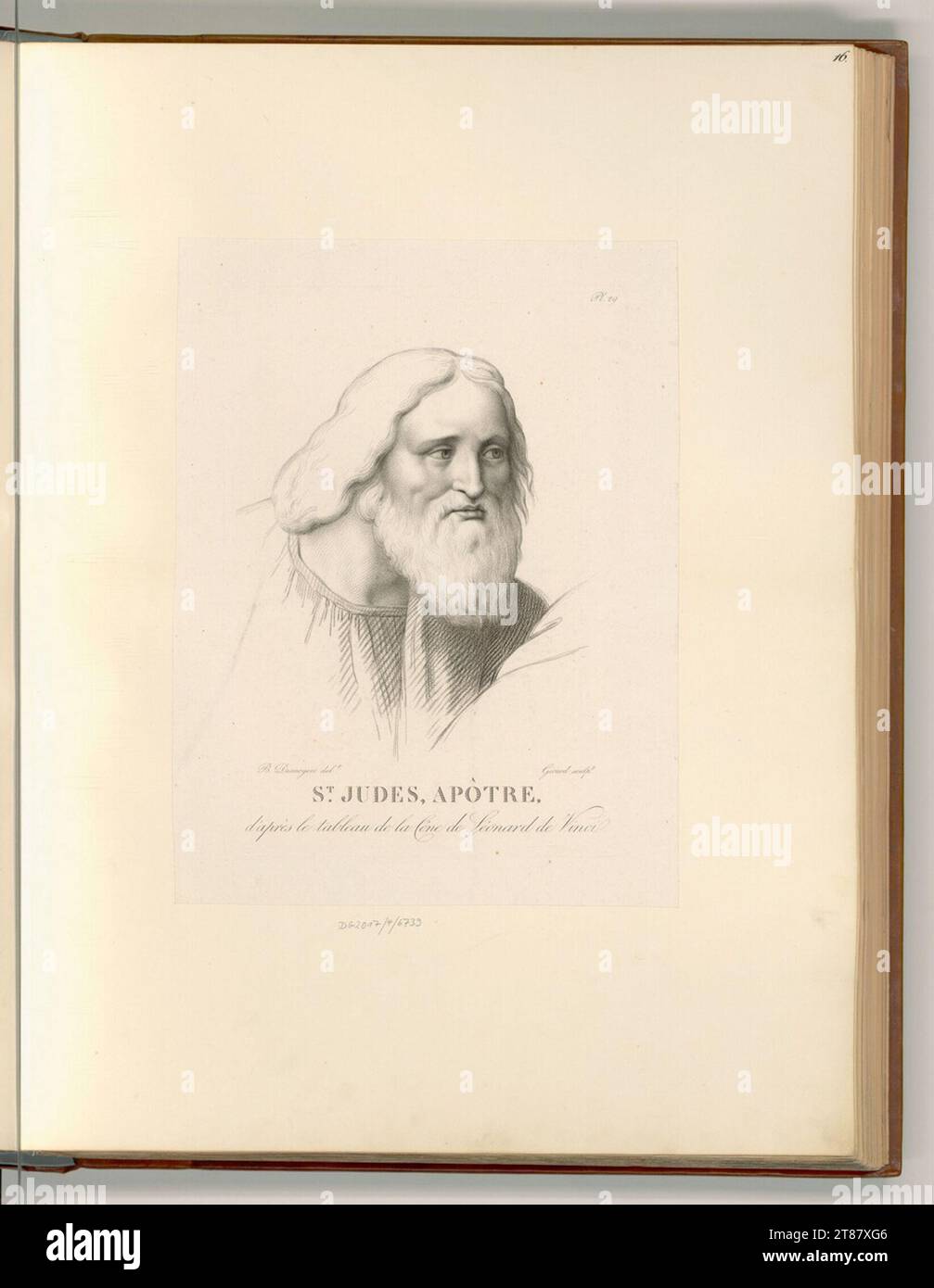 Alexis François Girard (Engraver) Head of the apostle Judas (the last ...