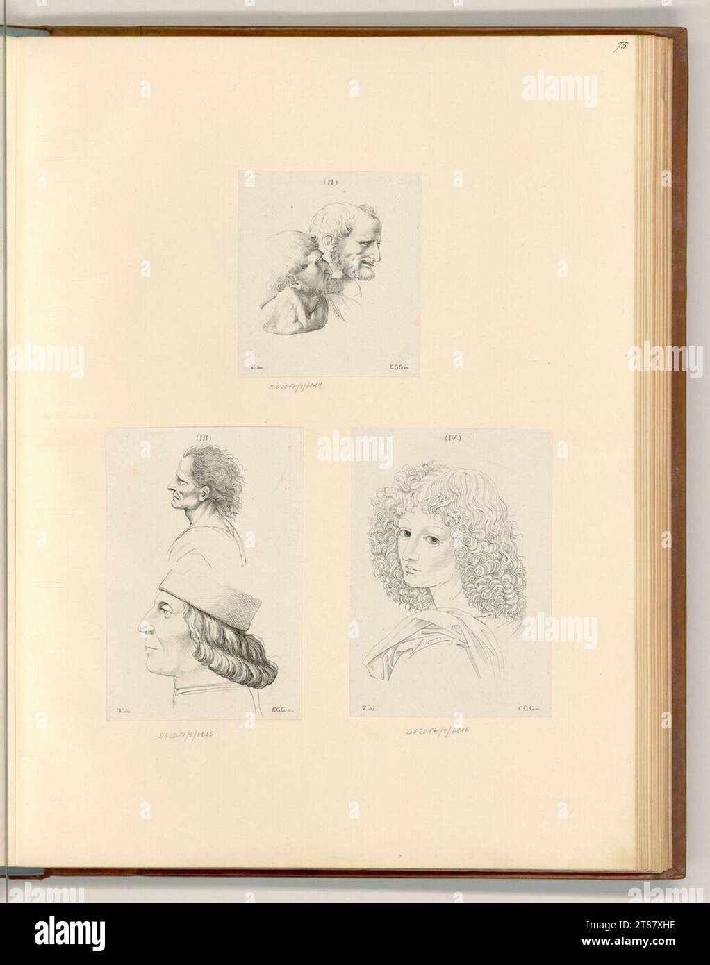 Carlo Giuseppe Gerli (Engraver) Various heads. etching 1784 , 1784 ...