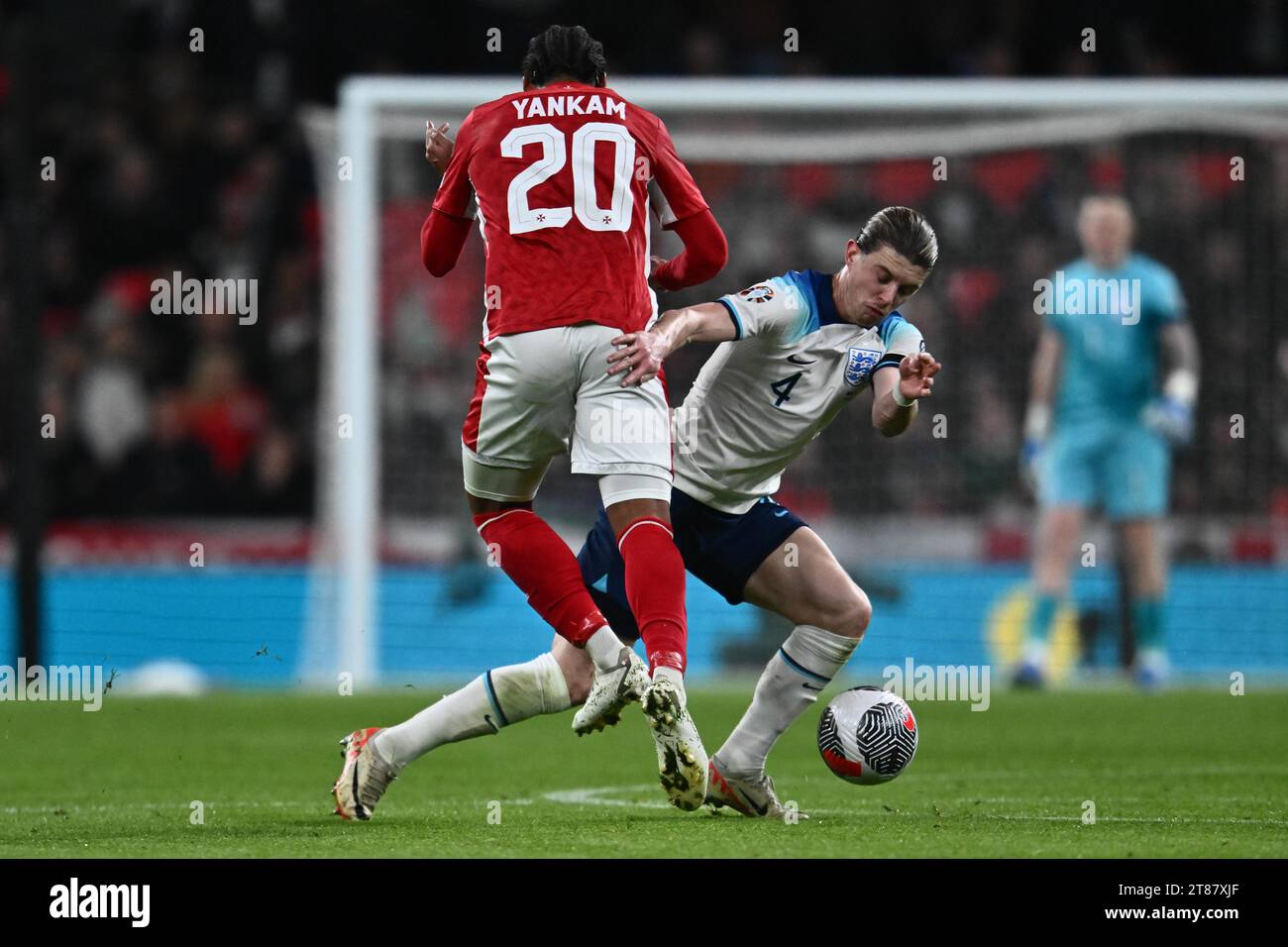 LONDON, ENGLAND - November 17: Yannick Yankam of Malta and Conor ...