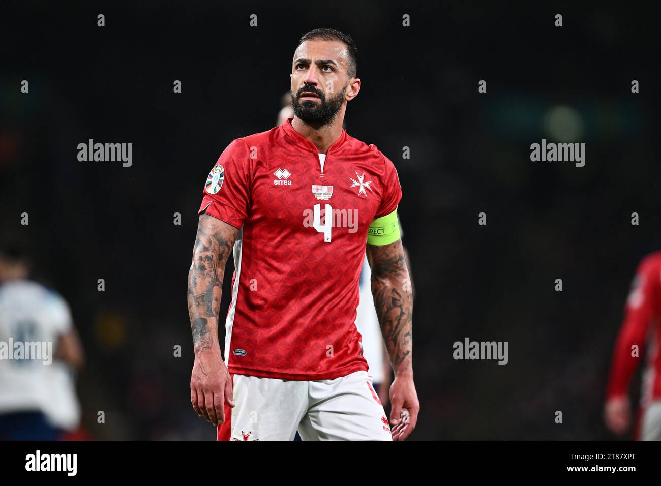 LONDON, ENGLAND - November 17: Steve Borg of Malta during the UEFA EURO ...