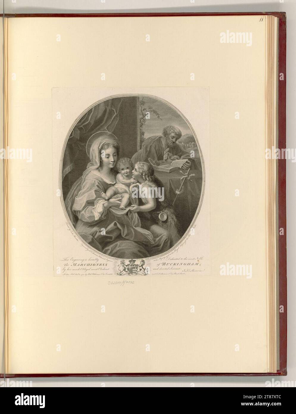 John Keyse Sherwin (Engraver) Holy family. Copper engraving, etching ...