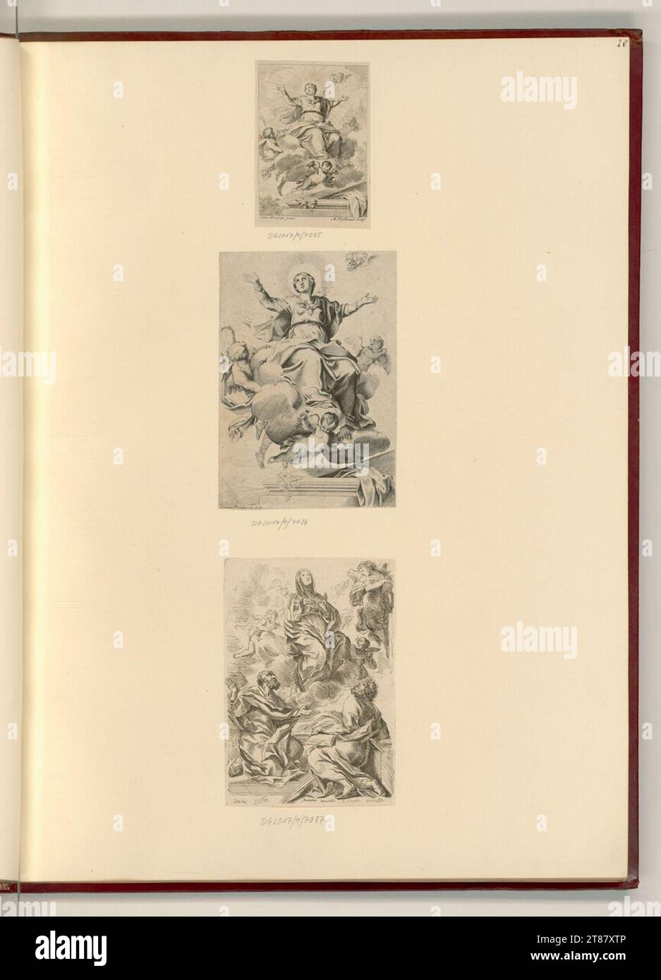 unbestimmt (Engraver) Mary in the sky. Etching, copper engraving 1640 ...