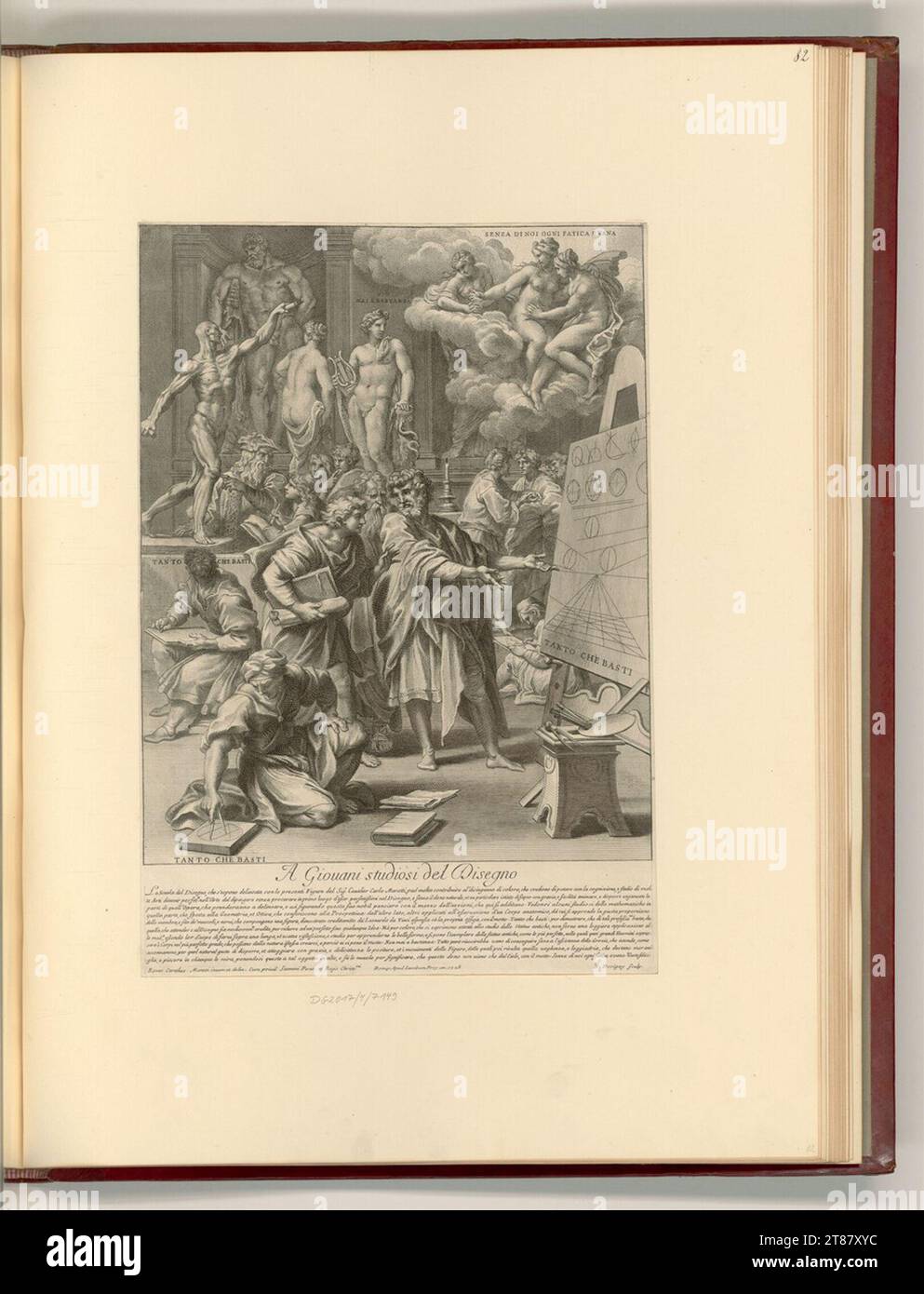 Nicolas Dorigny (Engraver) Allegory on the visual arts. Copper ...