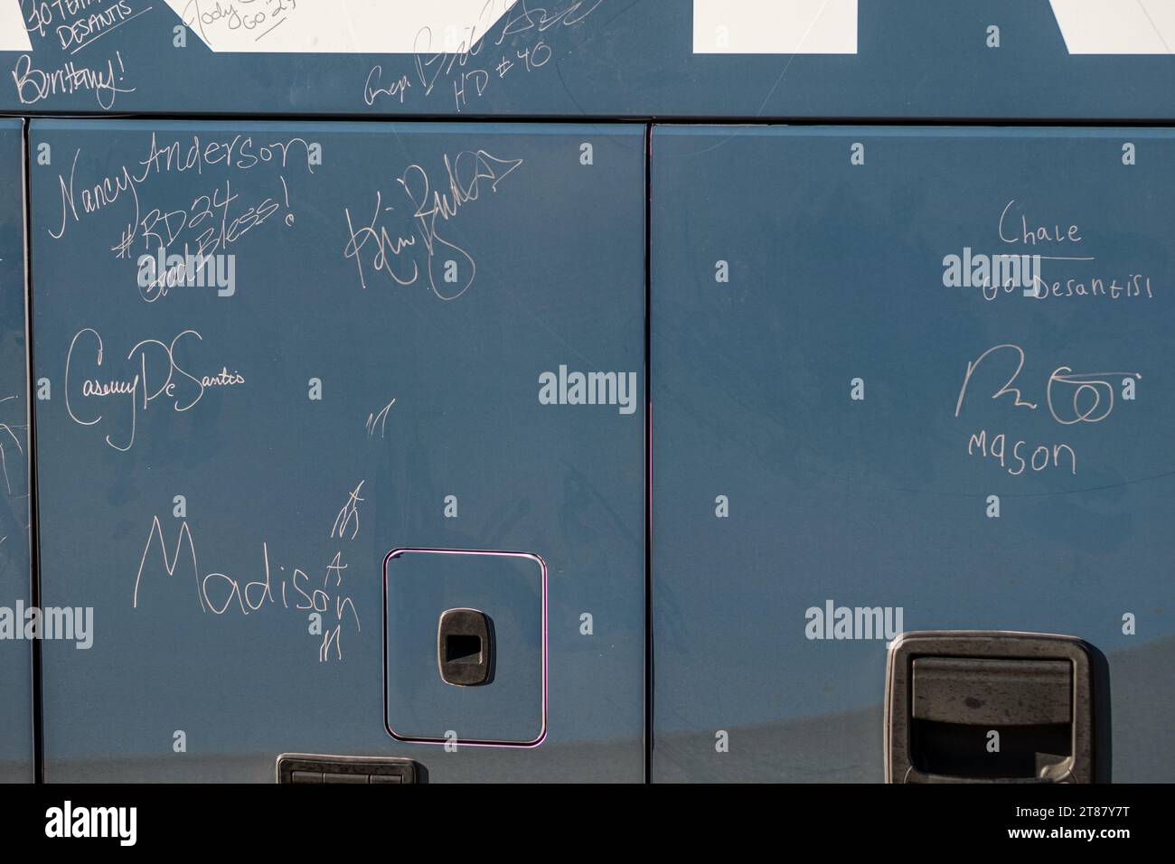 Des Moines, Iowa, USA. 18th Nov, 2023. Iowa Governor Kim Reynolds ...