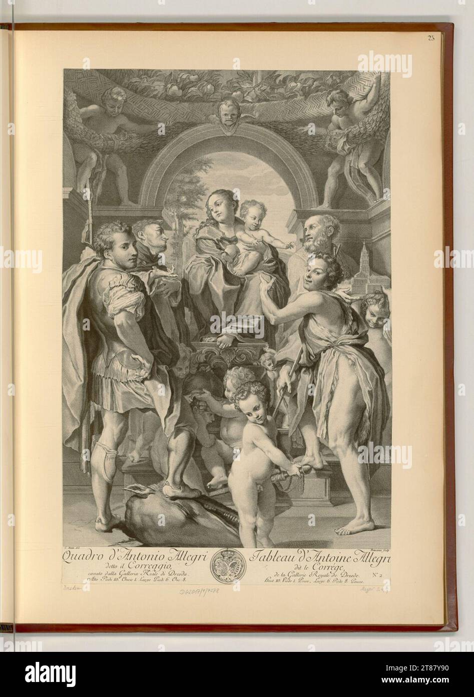 Nicolas Beauvais (Engraver) The Madonna of Saint Georg. Copper ...