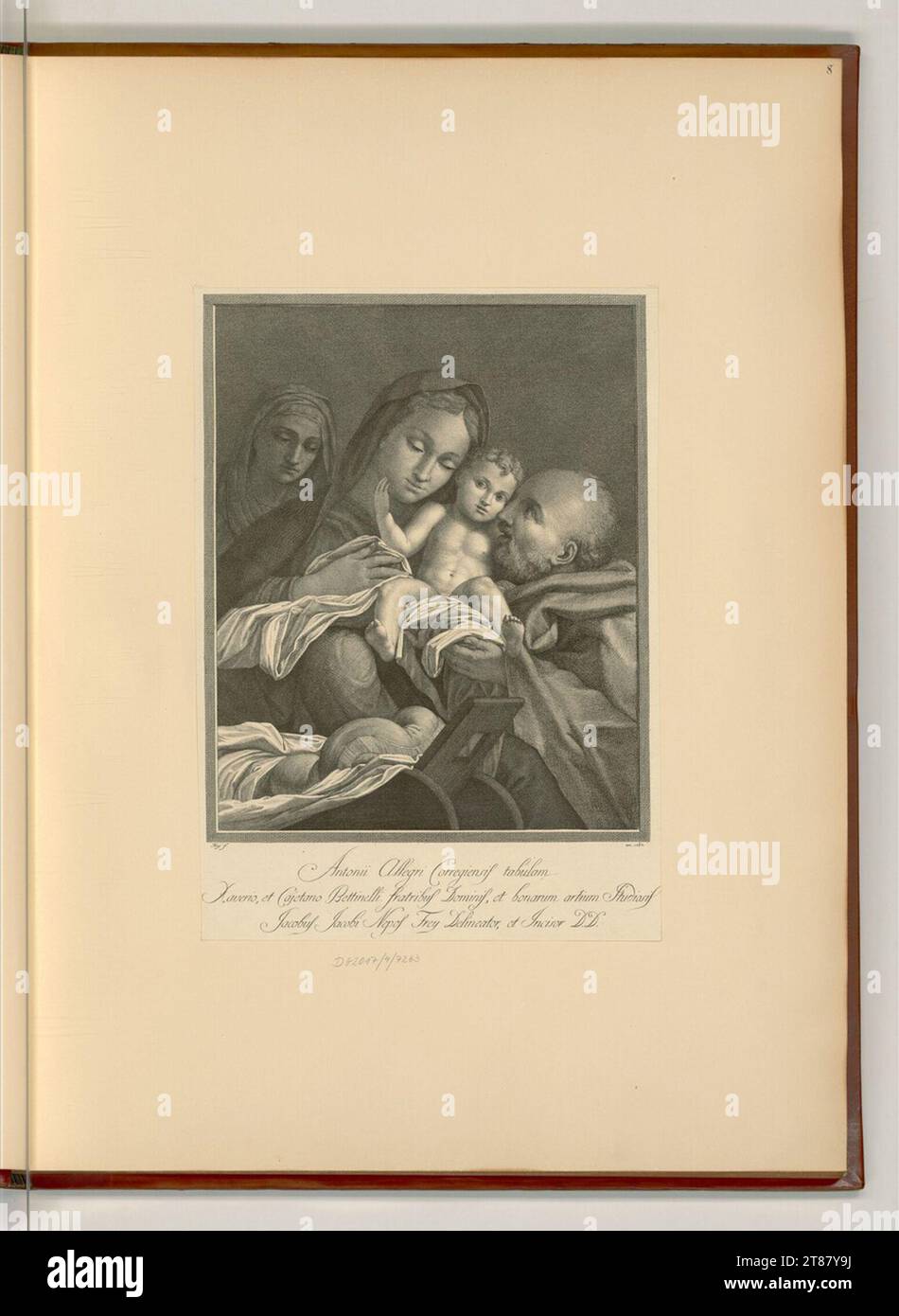 Jakob Frey d. J. (Engraver) Holy family. Copper engraving, etching 1781 ...