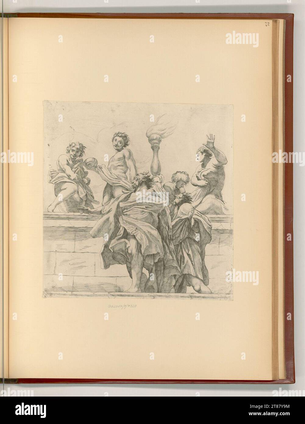 Giovanni Battista Vanni (Engraver) Two apostles with four angels ...