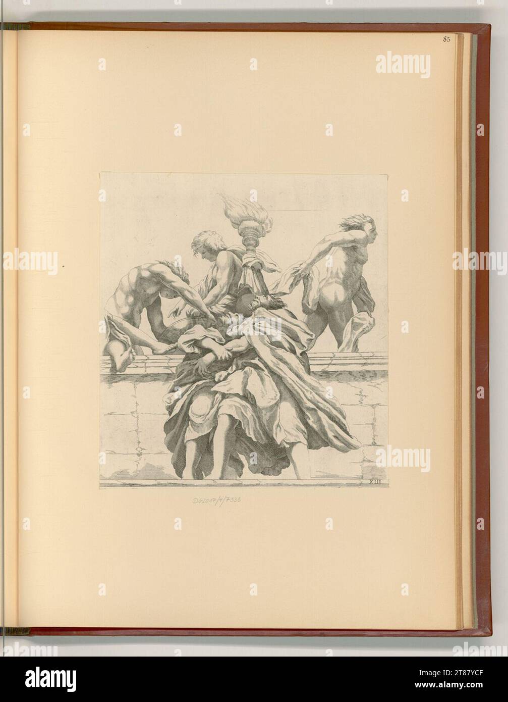 Domenico Maria Bonaveri (Engraver) Two apostles with three angels ...