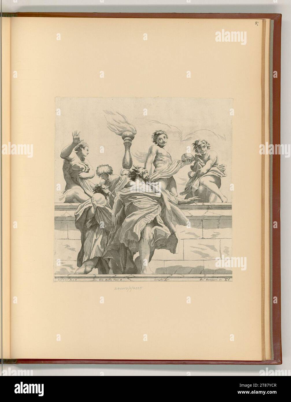 Domenico Maria Bonaveri (Engraver) Two apostles with four angels ...