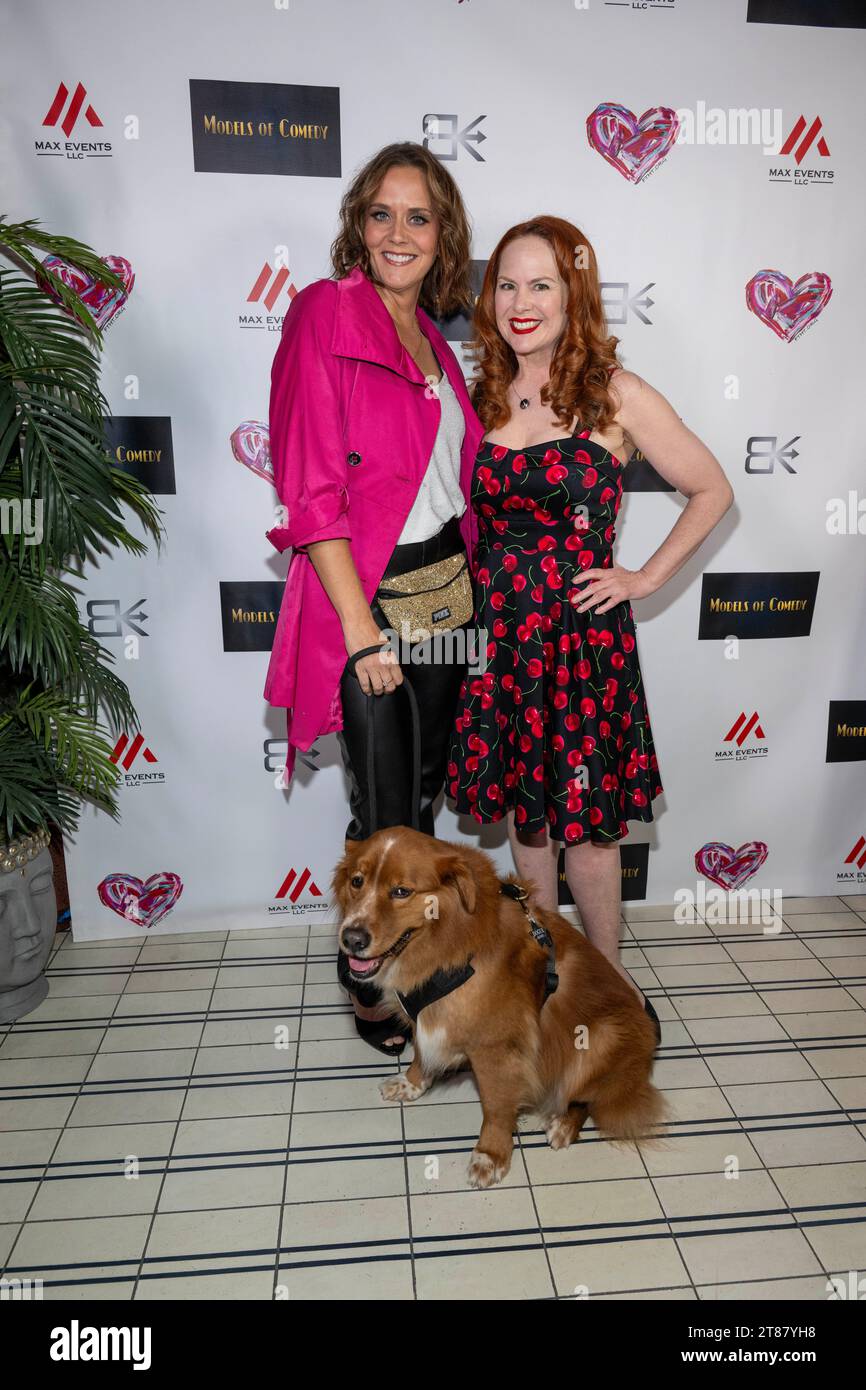 Los Angeles, USA. 17th Nov, 2023. Actress Courtney Moore with her dog ...