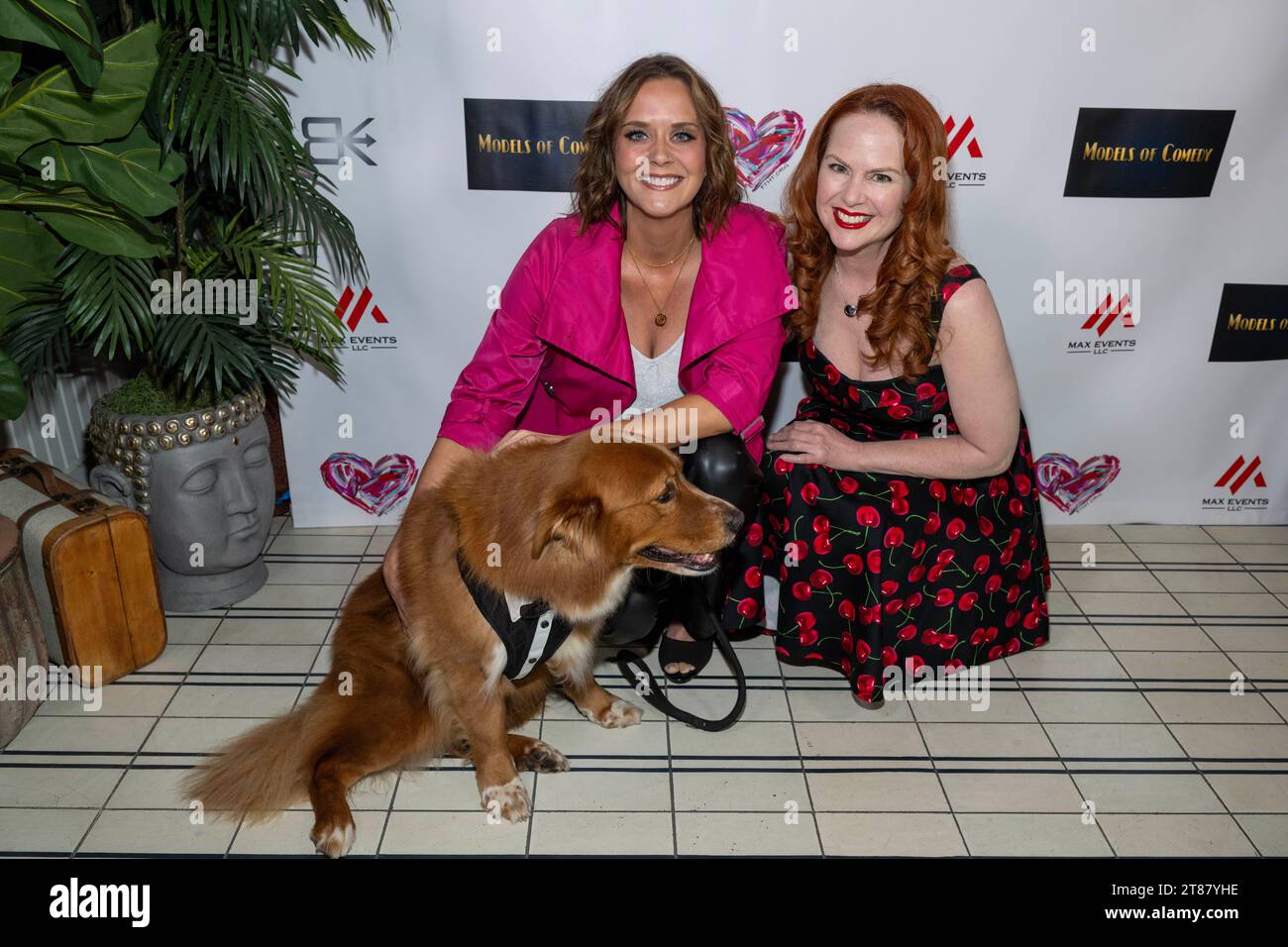 Los Angeles, USA. 17th Nov, 2023. Actress Courtney Moore with her dog ...