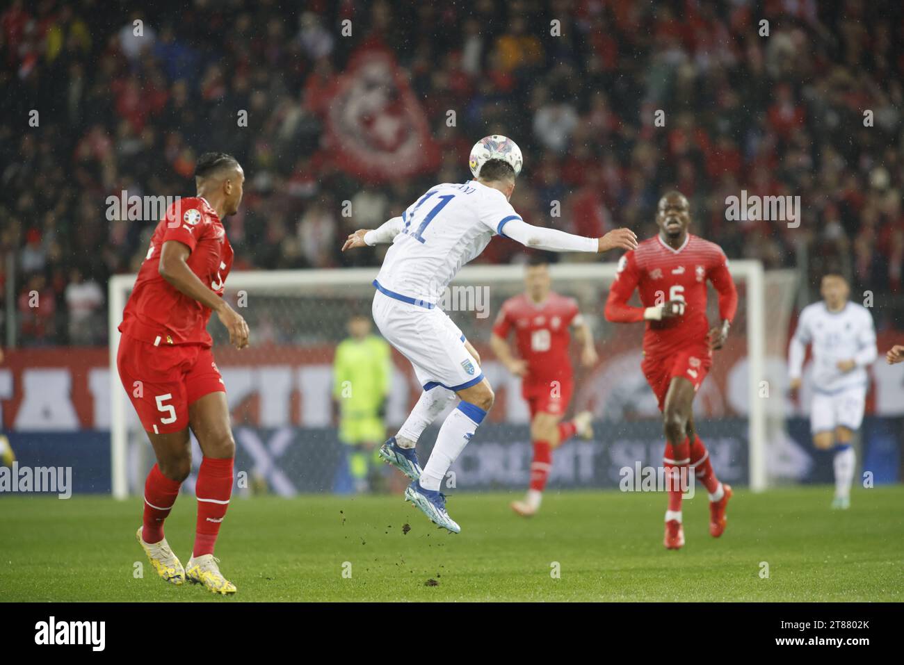 Basilea, Switzerland. 18th Nov, 2023. Elbasan Rashani of Kosova during ...