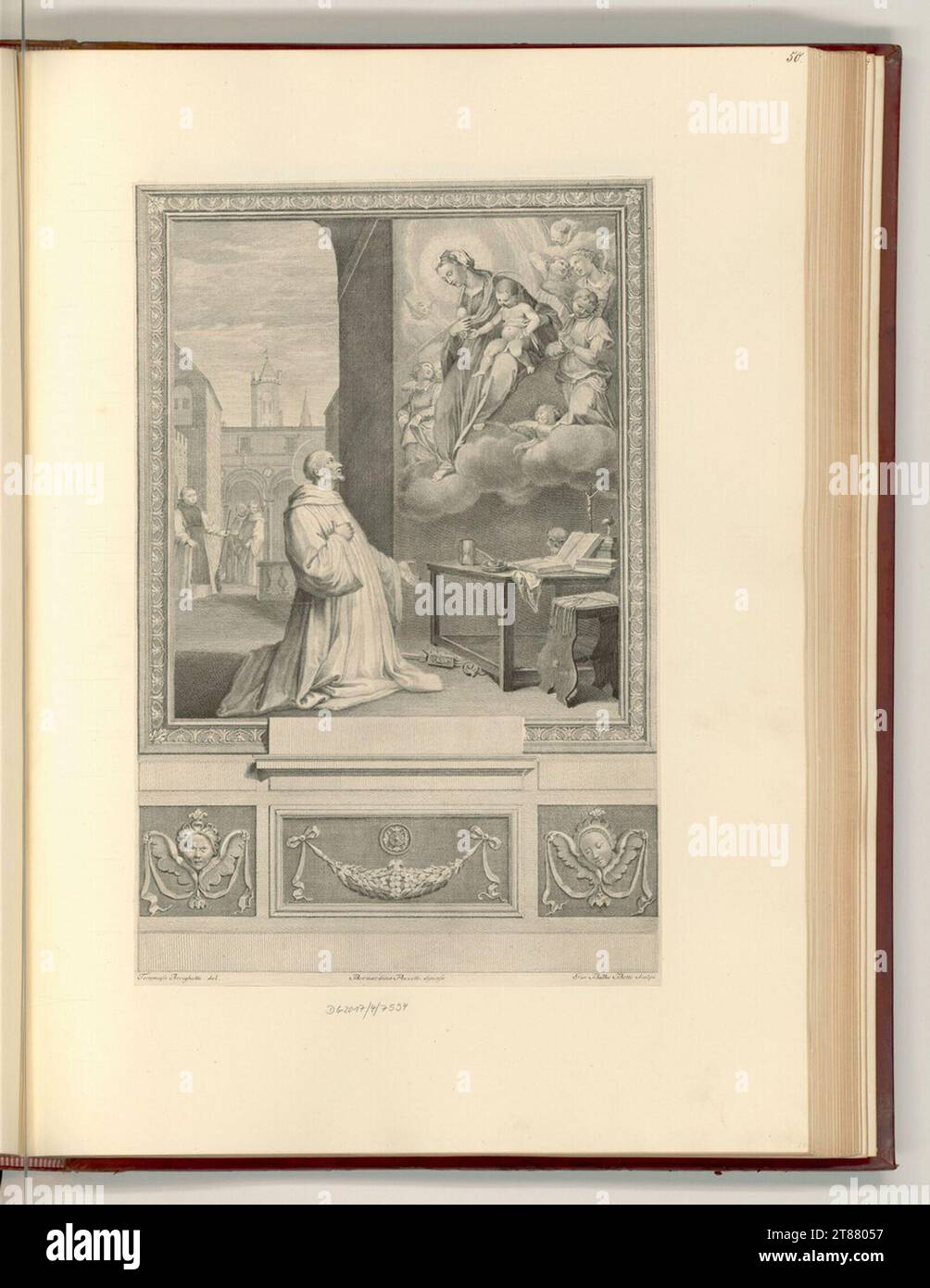 Giovanni Battista Betti (Engraver) The miracle of the nutrition of St ...