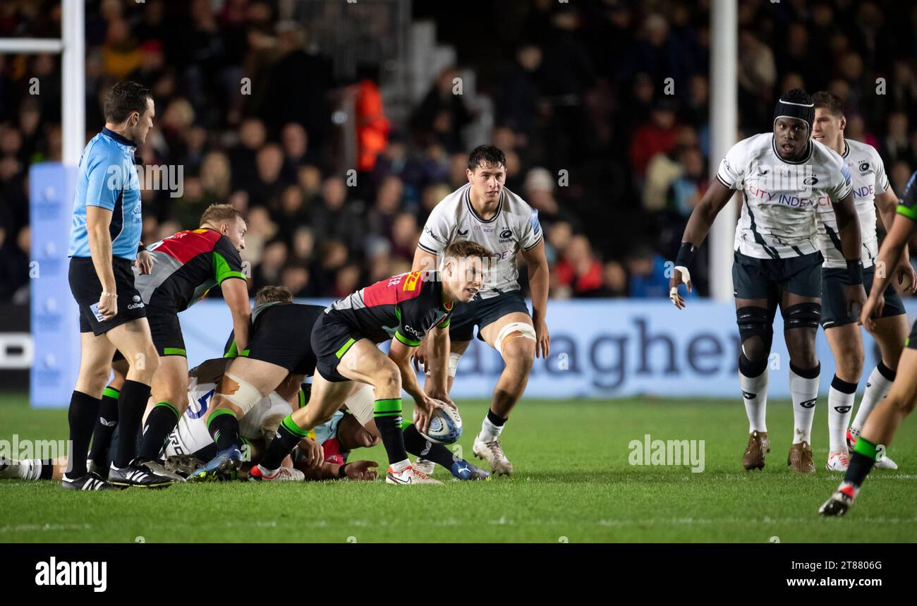 Will Porter of Harlequins in action during the Gallagher Premiership ...