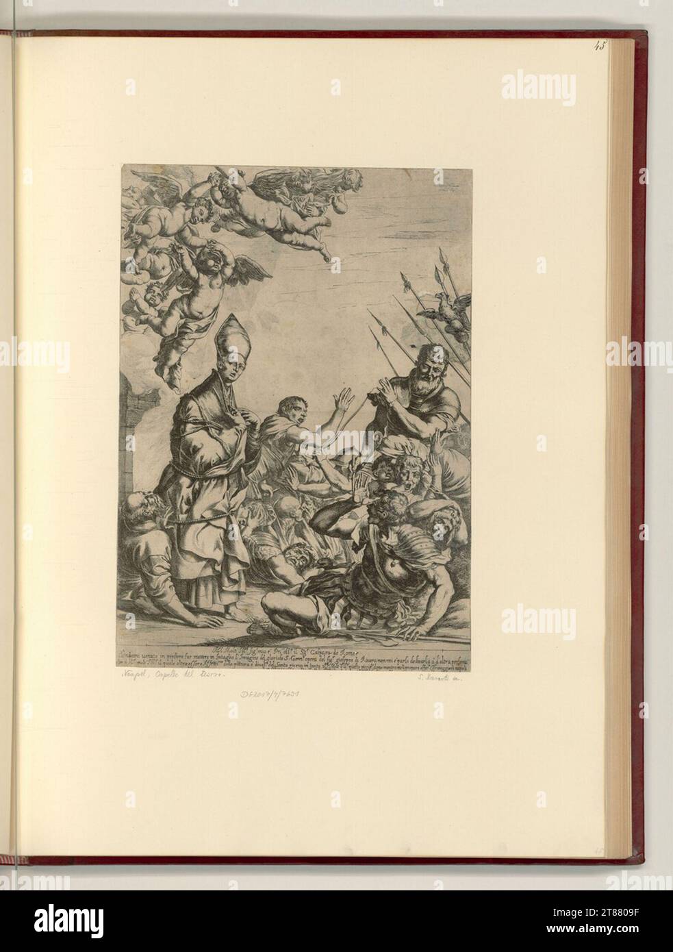 Sebastiano Marcotti (Engraver) Hi. January. Copper engraving print 1665 ...