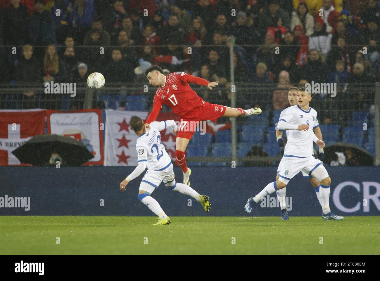 Basilea, Switzerland. 18th Nov, 2023. Ruben Vargas of Switzerland ...