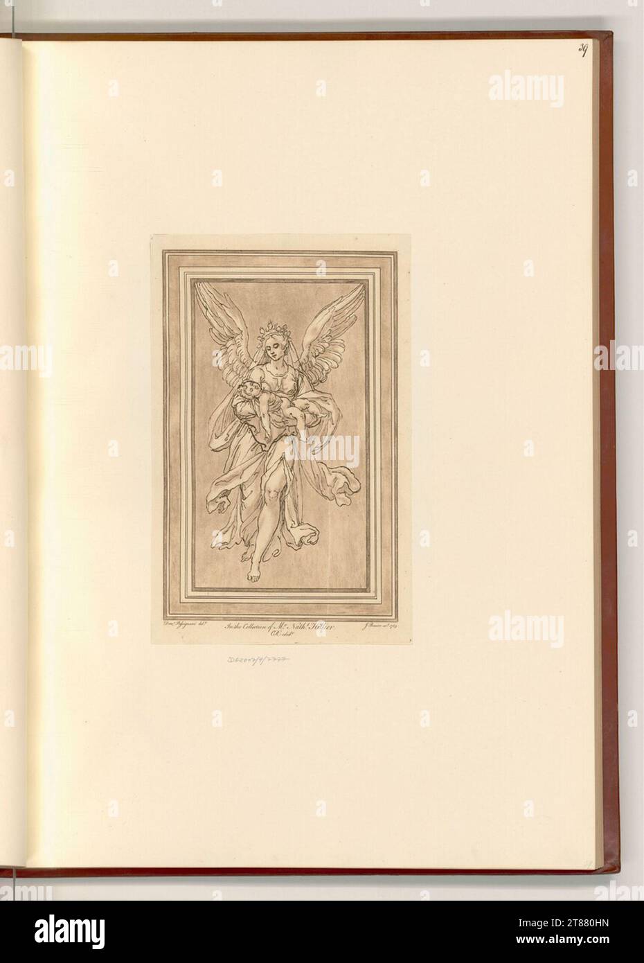 James Basire (Engraver) A female genius with a child in her arms ...
