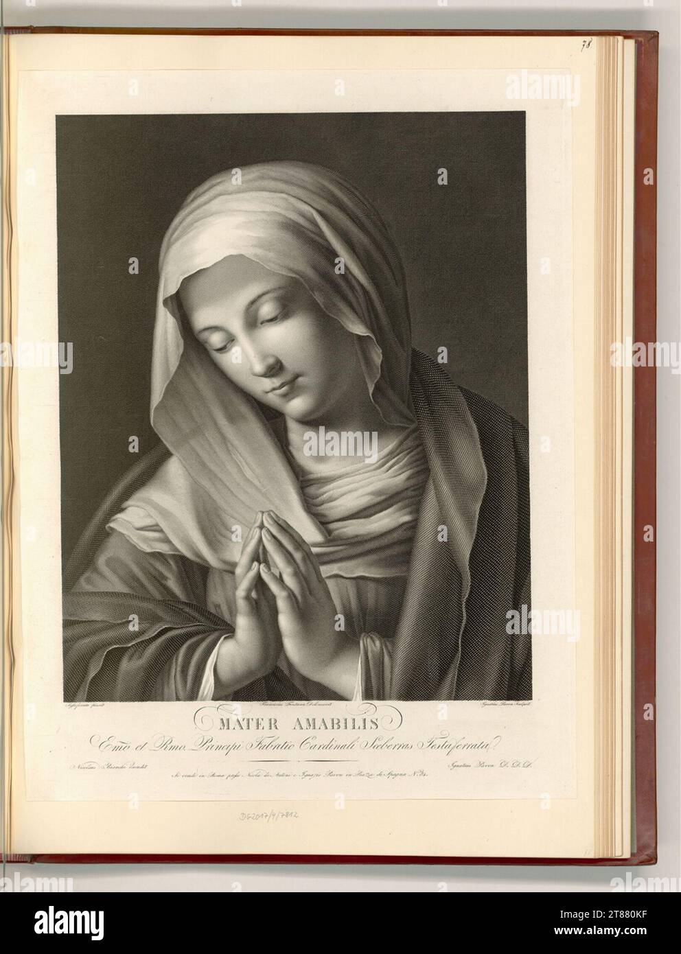 Ignazio Pavon (Engraver) Mother lovable. Copper engraving, etching 1810 ... Ignazio Pavon (Engraver) Mother lovable. Copper engraving, etching 1810 ...