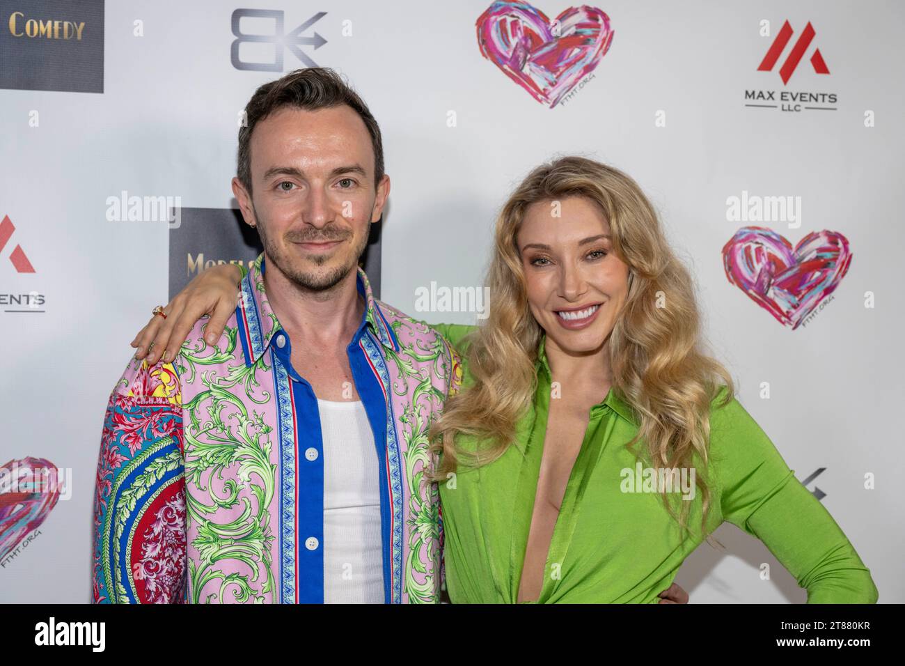 Los Angeles, USA. 17th Nov, 2023. Producer Alex Zinovkin, Actress ...