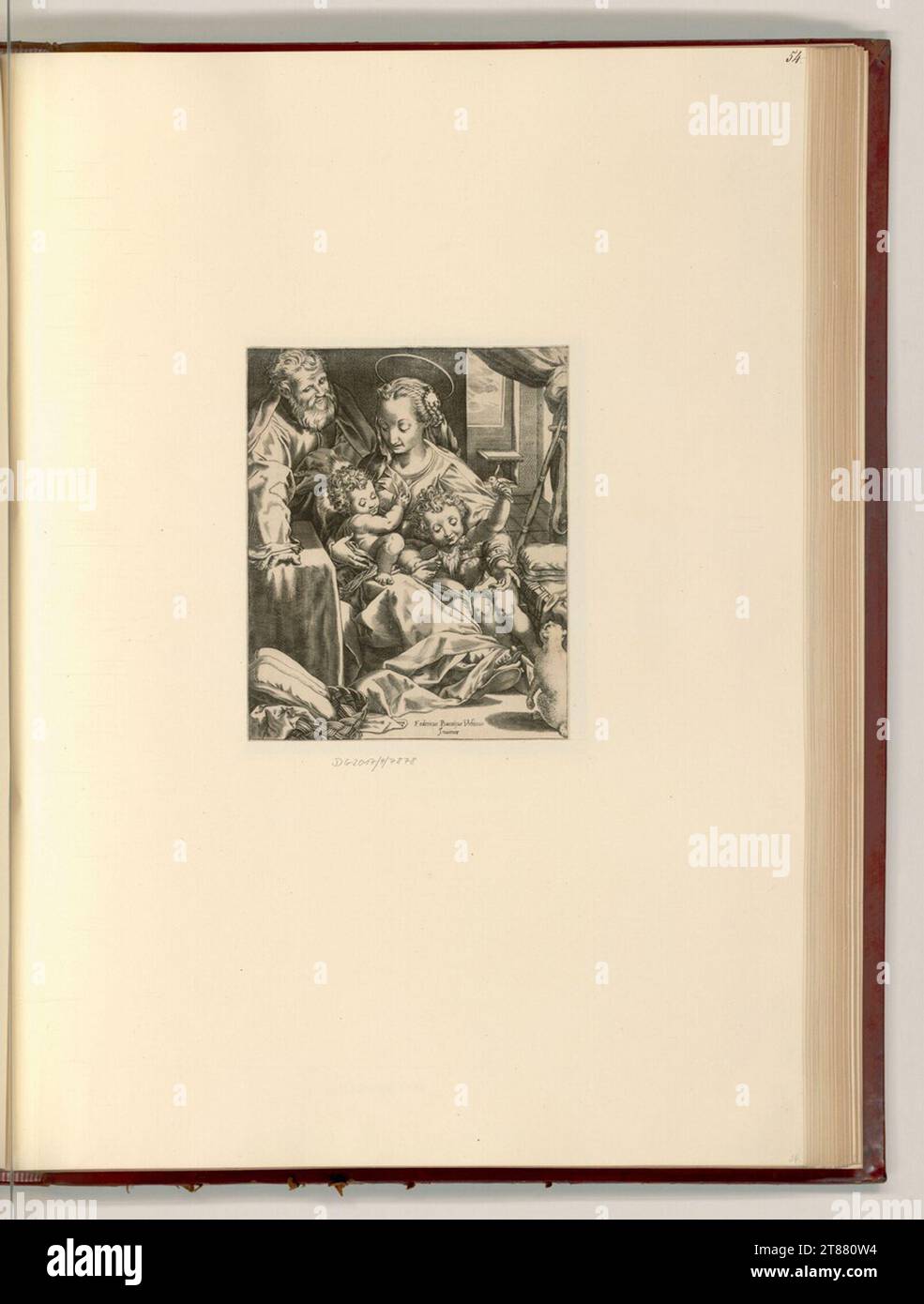 unbestimmt (Engraver) The holy family with the John boy. Copper ...