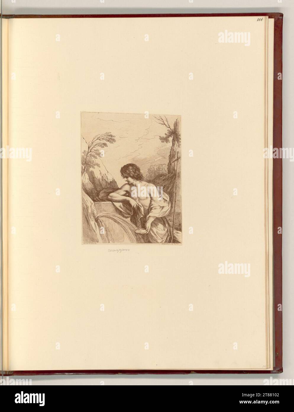 Francesco Bartolozzi (Engraver) St. John the Baptist at a source ...