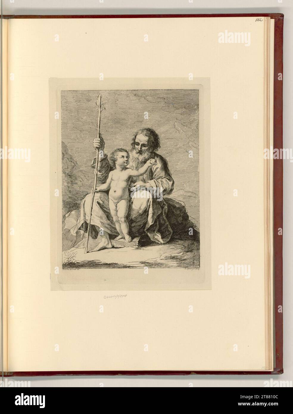 M. Pfeninger (Engraver) St. Joseph with child. etching 1701-1800 , 1701 ...