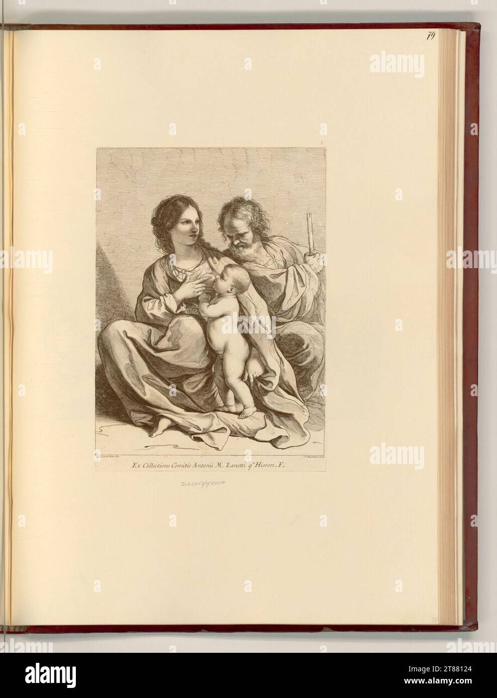 Francesco Bartolozzi (Engraver) Holy family. etching 1750-1815 , 1750/ ...