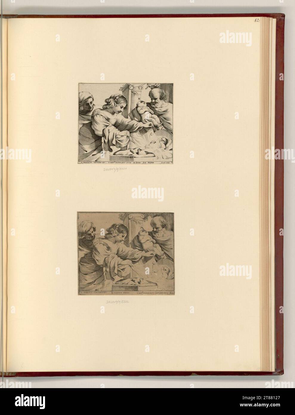 Giovanni Battista Pasqualino (Engraver) Holy family. Copper engraving ...