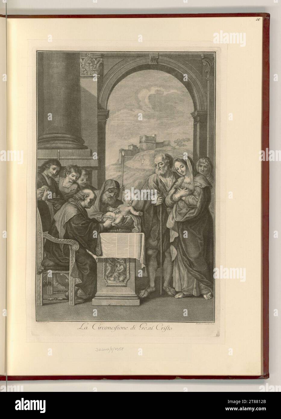 Gaetano Cecchi (Engraver) The circumcision of Christ. Copper engraving ...