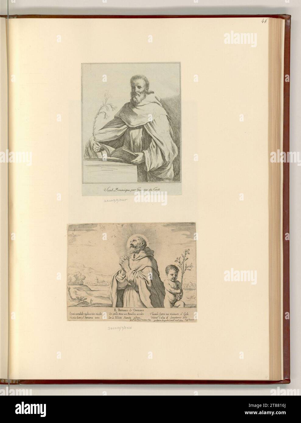 unbestimmt (Engraver) St. Dominikus. Etching; Copper engraving 18 ...