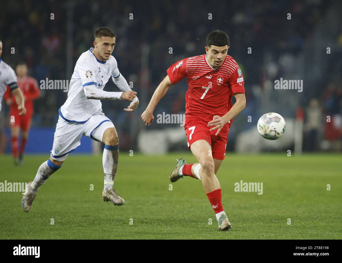 Basilea, Switzerland. 18th Nov, 2023. Zeki Amdouni of Switzerland ...