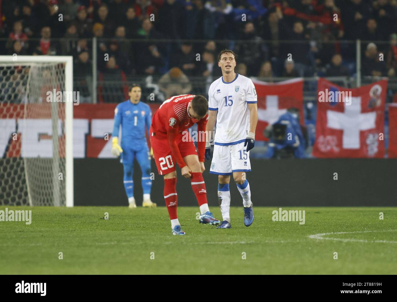 Basilea, Switzerland. 18th Nov, 2023. Mergim Vojvoda of Kosova during ...