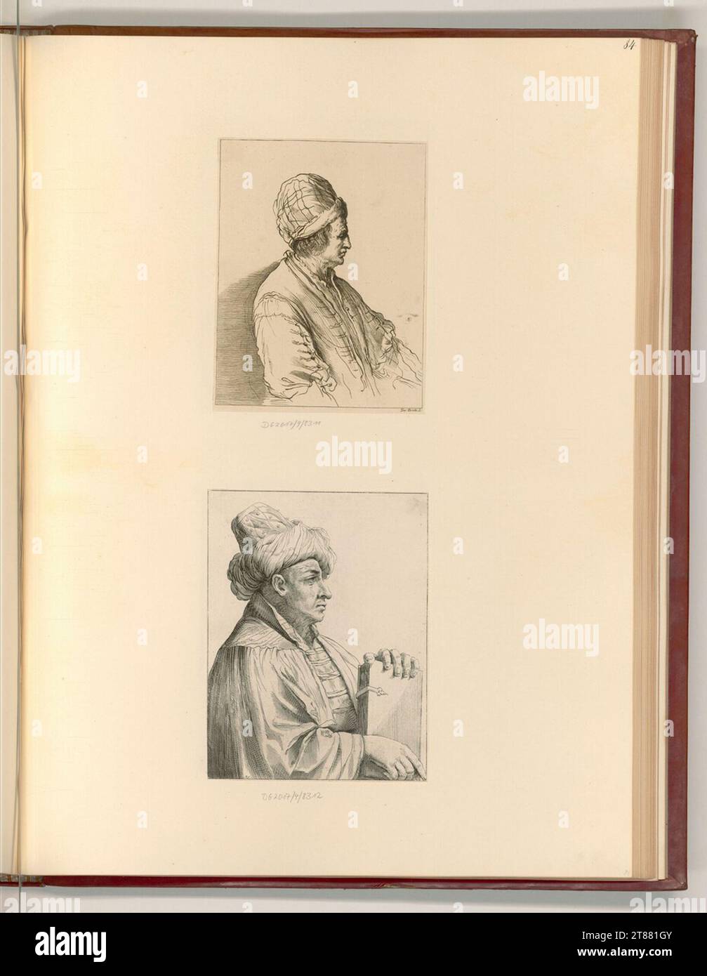 Giuseppe Zocchi (Engraver) Man in profile. etching 18. Century , 18th ...